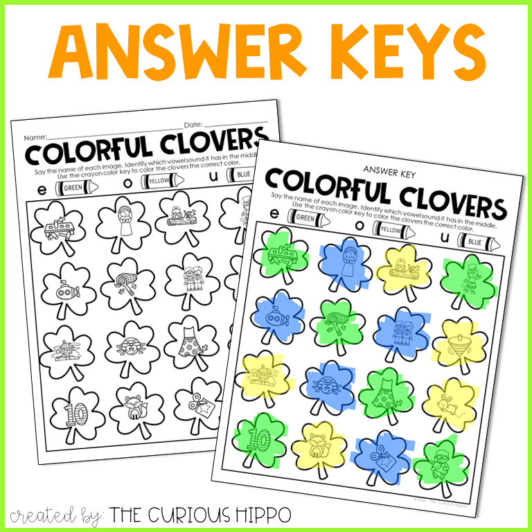 CVC short vowel practice - St. Patrick's Day - Classful