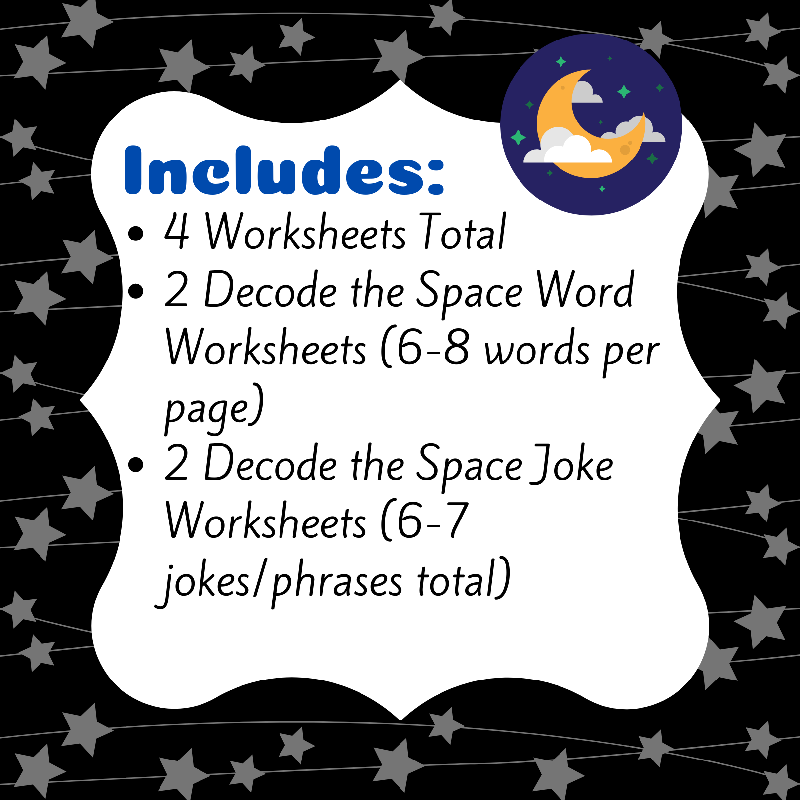 Space Cryptogram and Decoding Worksheets - Classful