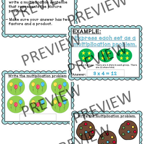 3rd Grade Math Practice with Equal Groups and Repeated Addition- Google ...