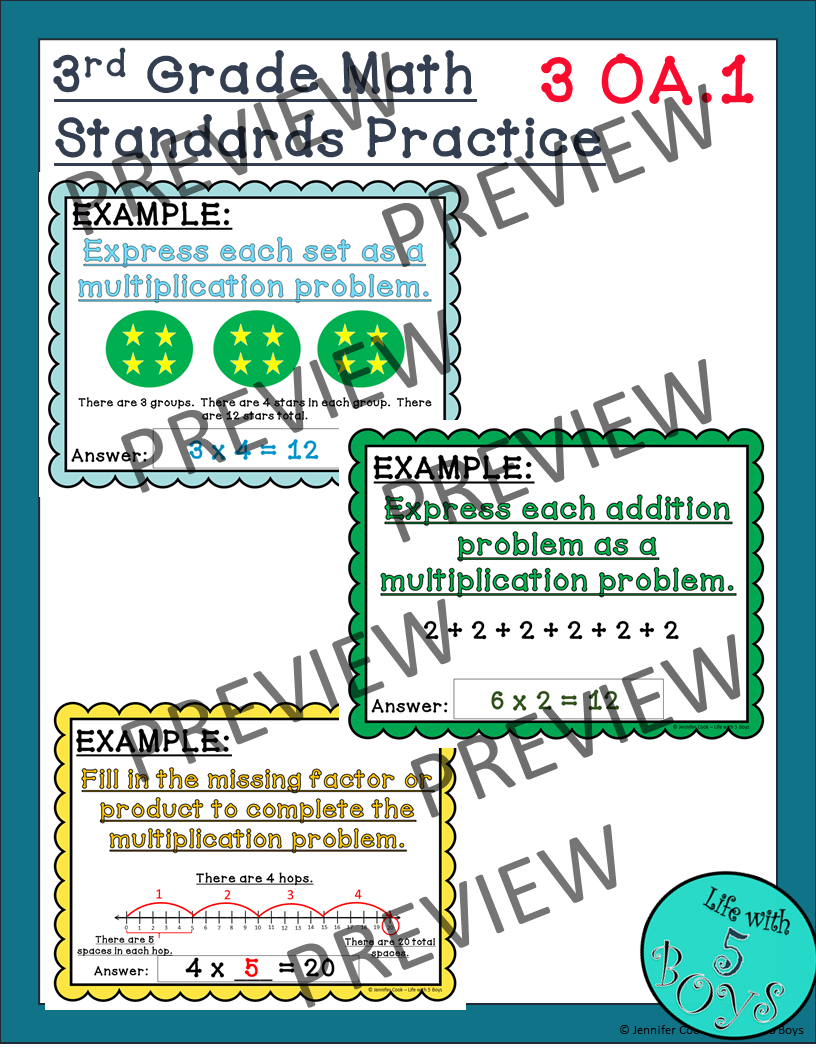 3rd Grade Math Practice with Equal Groups and Repeated Addition- Google Slides™ - Classful