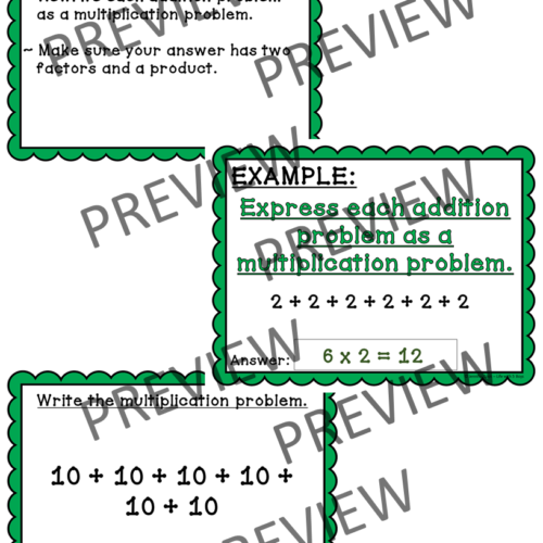 3rd Grade Math Practice with Equal Groups and Repeated Addition- Google ...