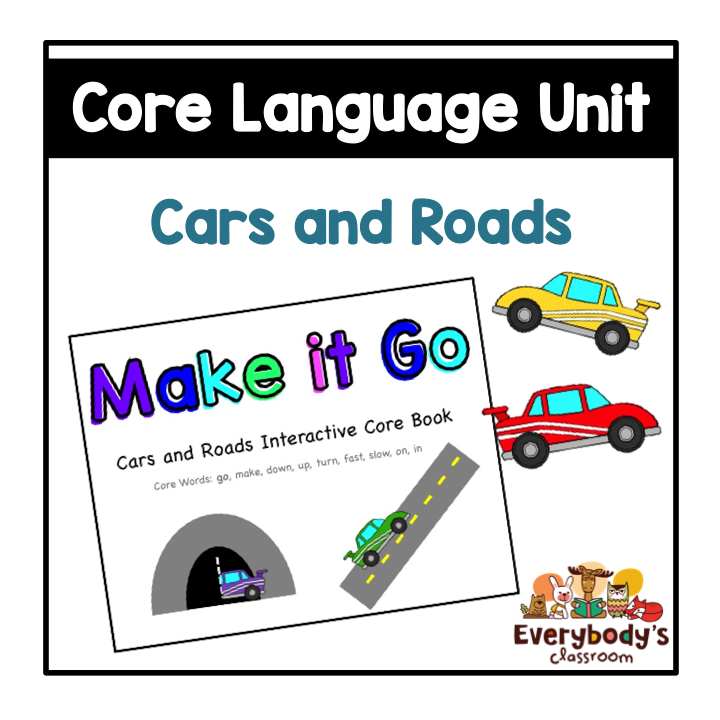 Cars- Early Core Words | AAC | Interactive Book and Activities - Classful