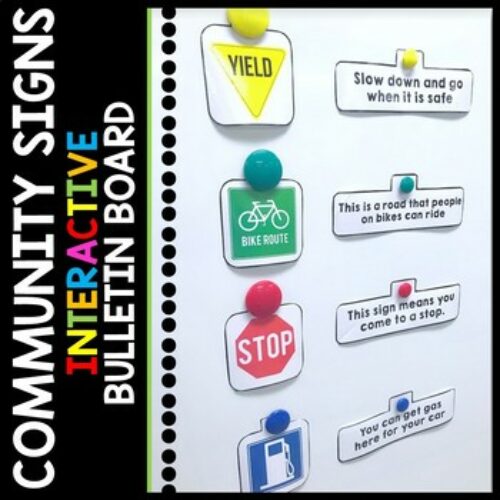 Life Skills - Interactive Bulletin Board - Community Signs - Special ...