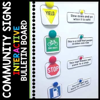 Life Skills - Interactive Bulletin Board - Community Signs - Special ...
