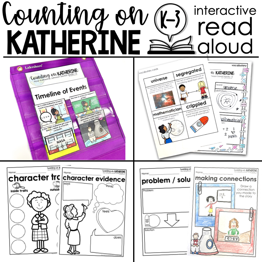 Counting on Katherine Johnson Interactive Read Aloud Activity | Women's ...