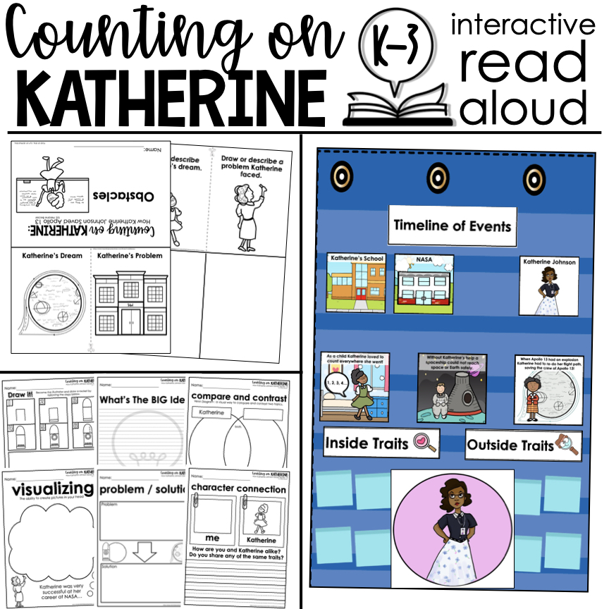 Counting on Katherine Johnson Interactive Read Aloud Activity | Women's ...