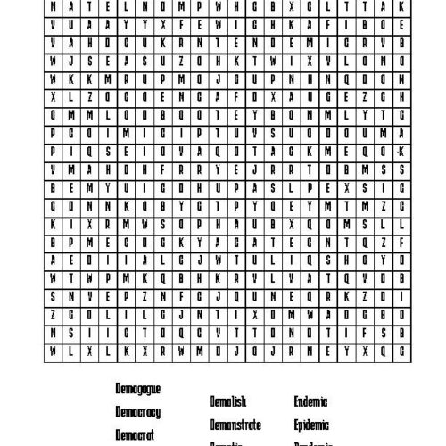 Greek and Latin Roots and Prefixes Word Searches - Classful