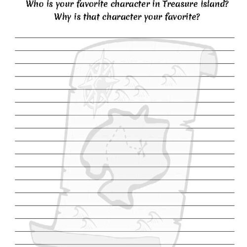 Treasure Island Themed Writing Prompts - Classful