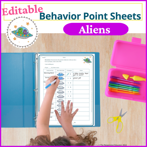 Point Sheet for Behavior- Aliens - Classful