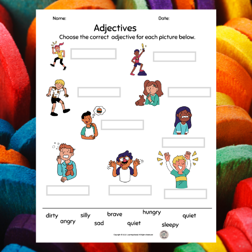 Adjectives- Use the Correct Adjective to Describe - Classful