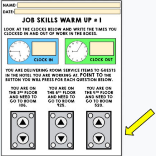 Life Skills - Job Skills - Warm Ups - Vocational Skills - Hotel Jobs ...