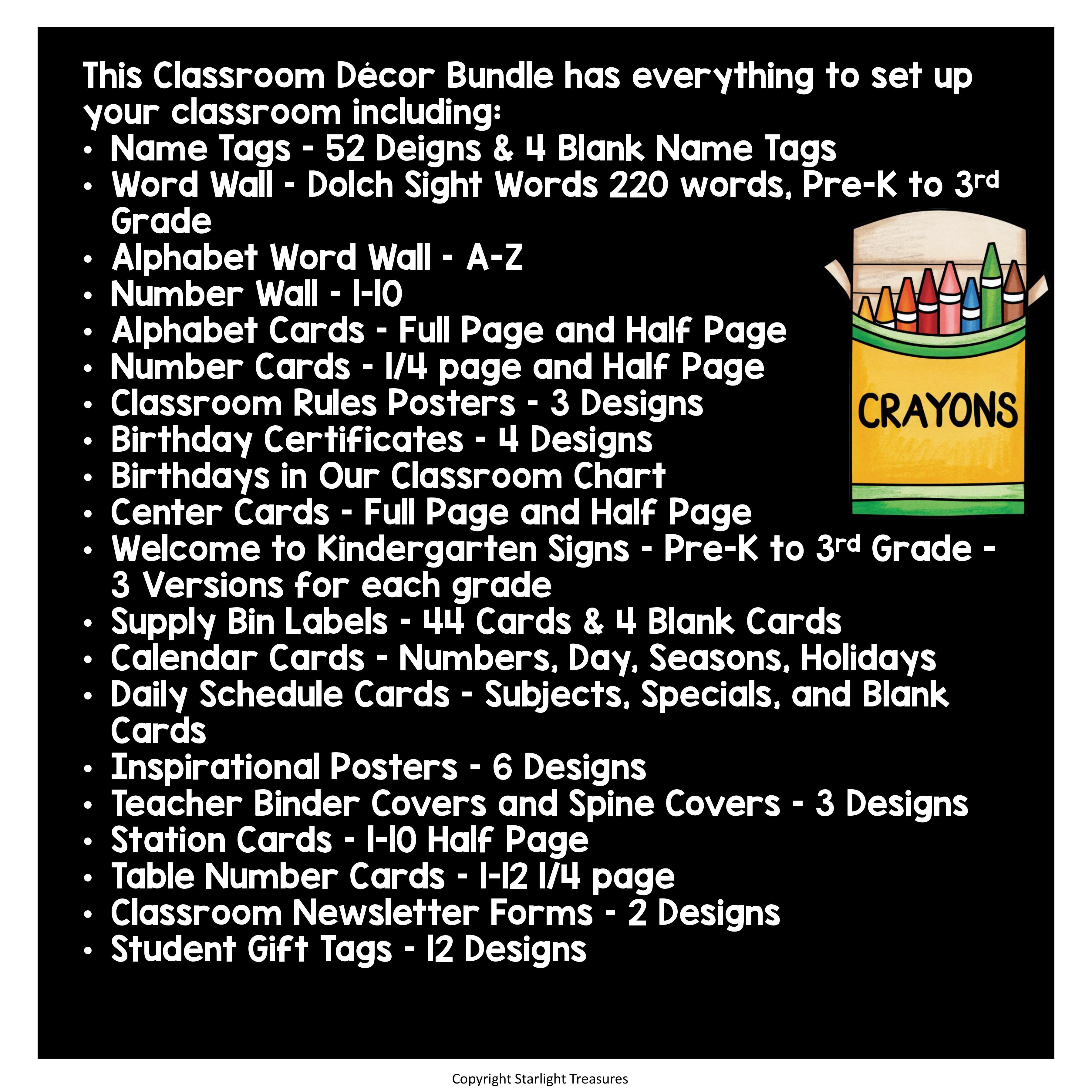 Classroom Decor Pack - School Theme - Classful