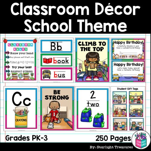 Classroom Decor Pack - School Theme - Classful