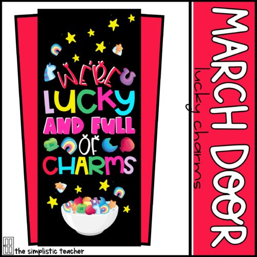 St. Patrick's Day/March Door Set- Lucky Charms-Elementary Door or ...