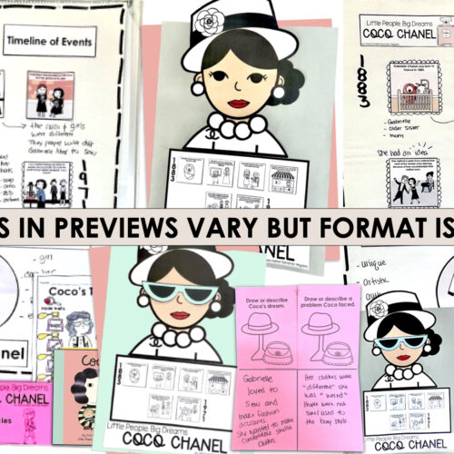 Coco Chanel Little People Big Dreams Read Aloud Activities + Timeline ...