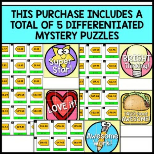 Life Skills - Money - Dollar Up - Mystery Picture - Google Sheets ...