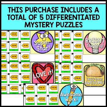 Life Skills - Money - Dollar Up - Mystery Picture - Google Sheets ...