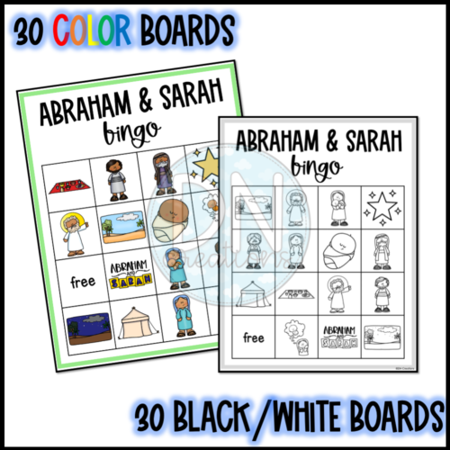 Abraham and Sarah Bible Bingo l Bible Games l Bible Activity for Sunday ...