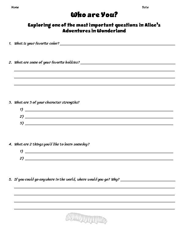 Alice's Adventures in Wonderland Book Activities - Classful