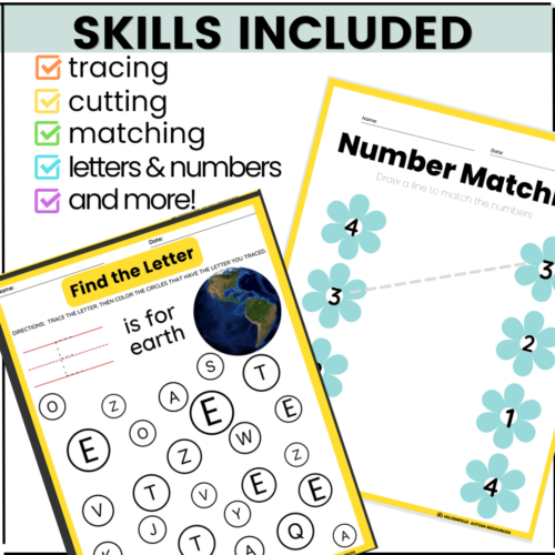 Spring & Earth Day Early Learner Worksheets for Special Education ...
