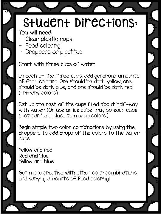 Quick and Easy Science Experiment- Primary Color Mixing (STEM for ...