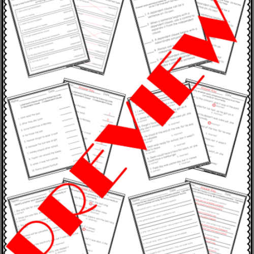 Super Simple Worksheets ~ Grammar ~ Dependent Clauses and Independent ...