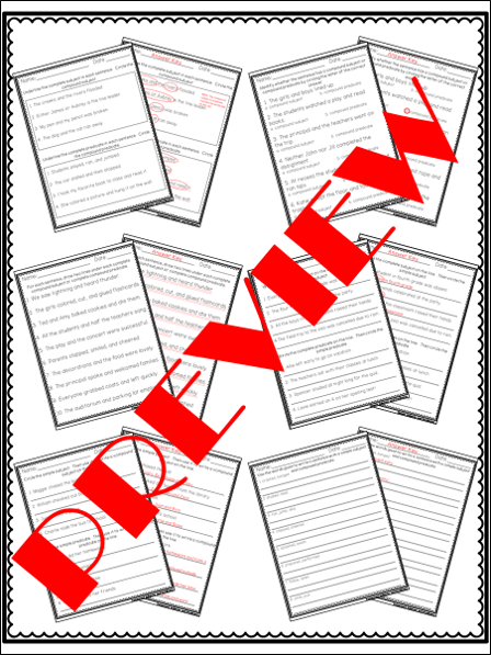 Super Simple Worksheets ~ Grammar ~ Compound Subjects and Predicates ...