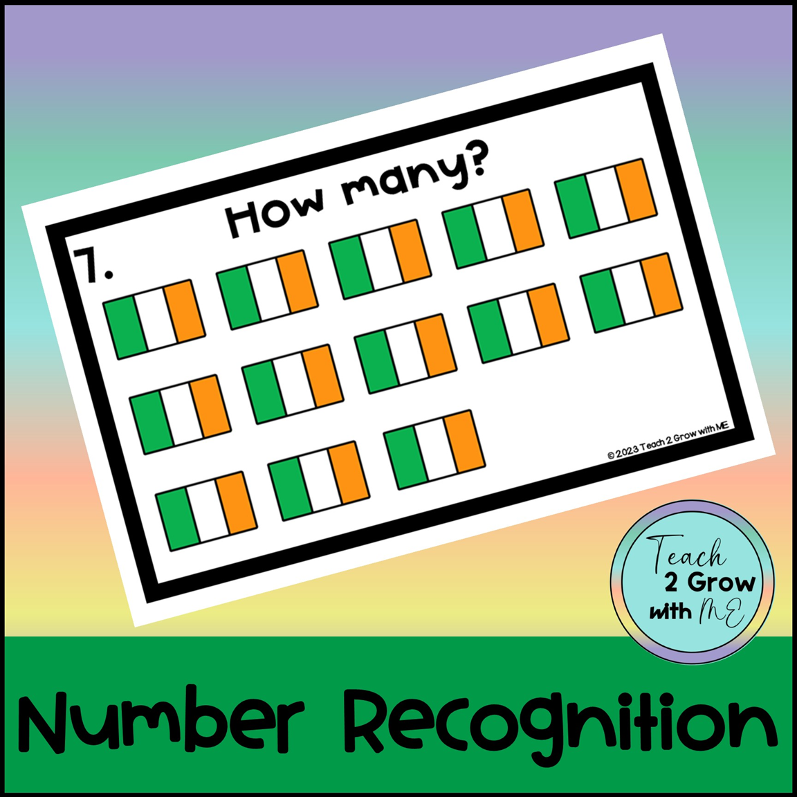 St. Patrick's Day Counting Teen Numbers 11-20 Task Cards 1-1 ...