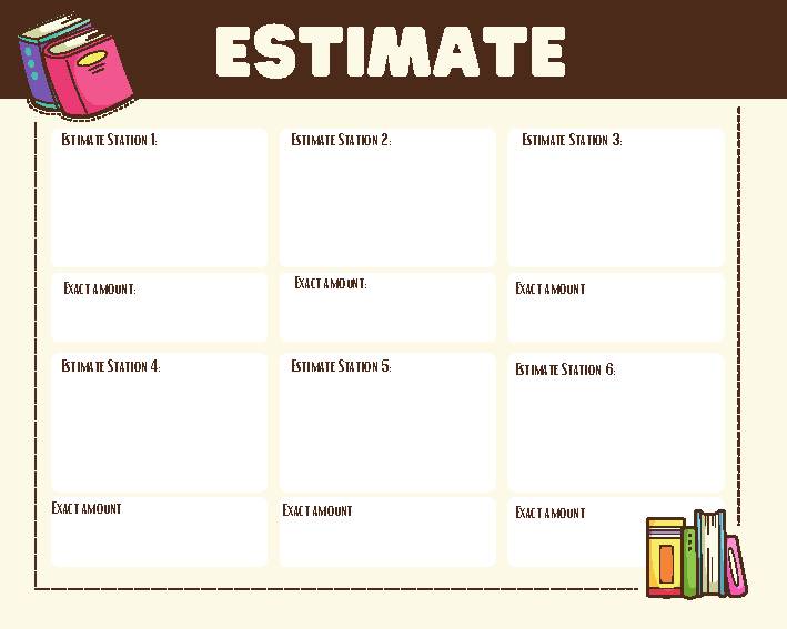Estimation Rotation Data Collection Sheet - Classful