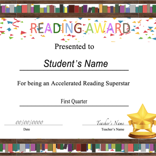 Reading Award - 2 - Classful