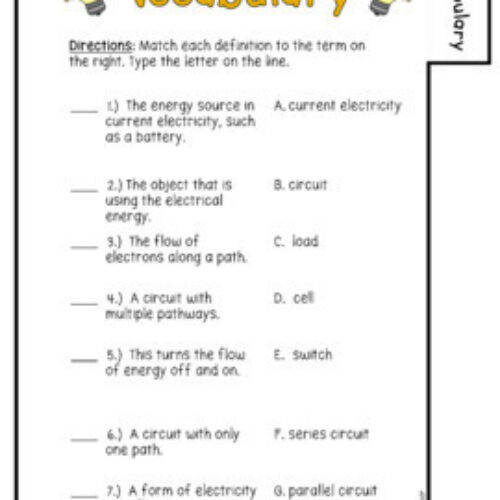 Current Electricity Electrical Currents Circuits Reading Passages Lab ...
