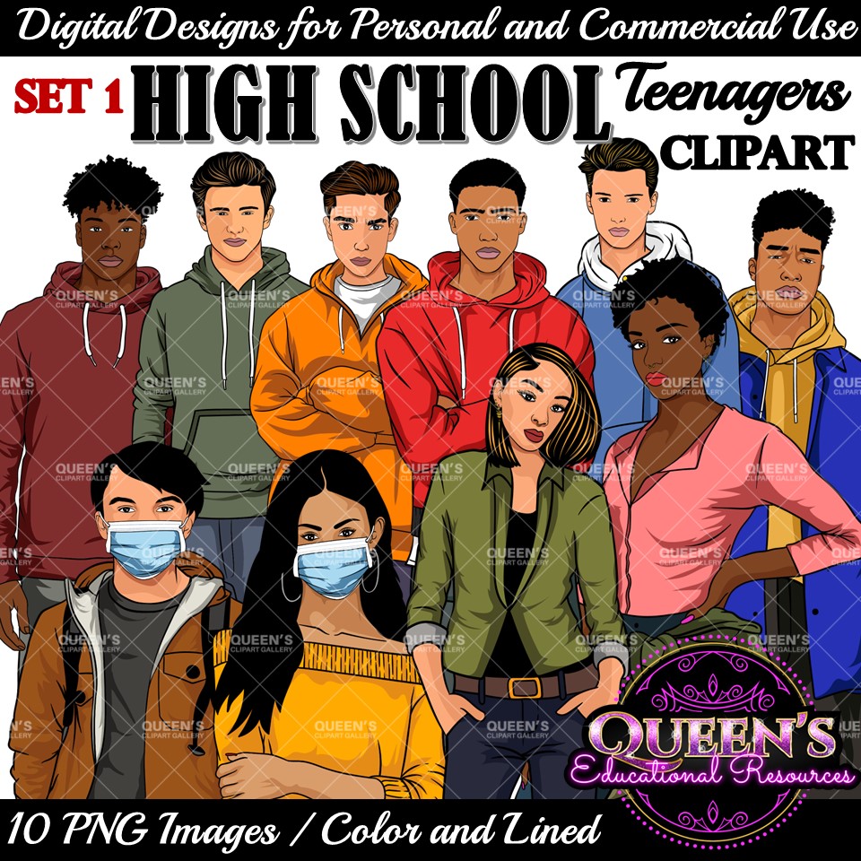 High School Teenagers Clipart, Teenagers Clipart, Teens Clipart ...