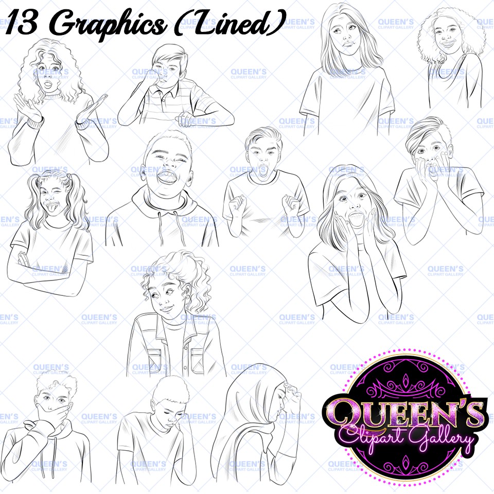 Emotional Teenagers Clipart, Teen Emotions Clipart, Teenagers Clipart ...