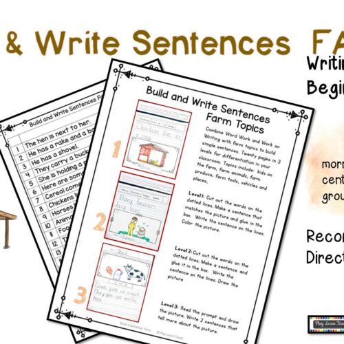 Sentence Writing | Farm Scrambled Sentences - Classful