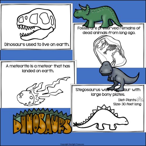 Dinosaurs Mini Book for Early Readers - Classful