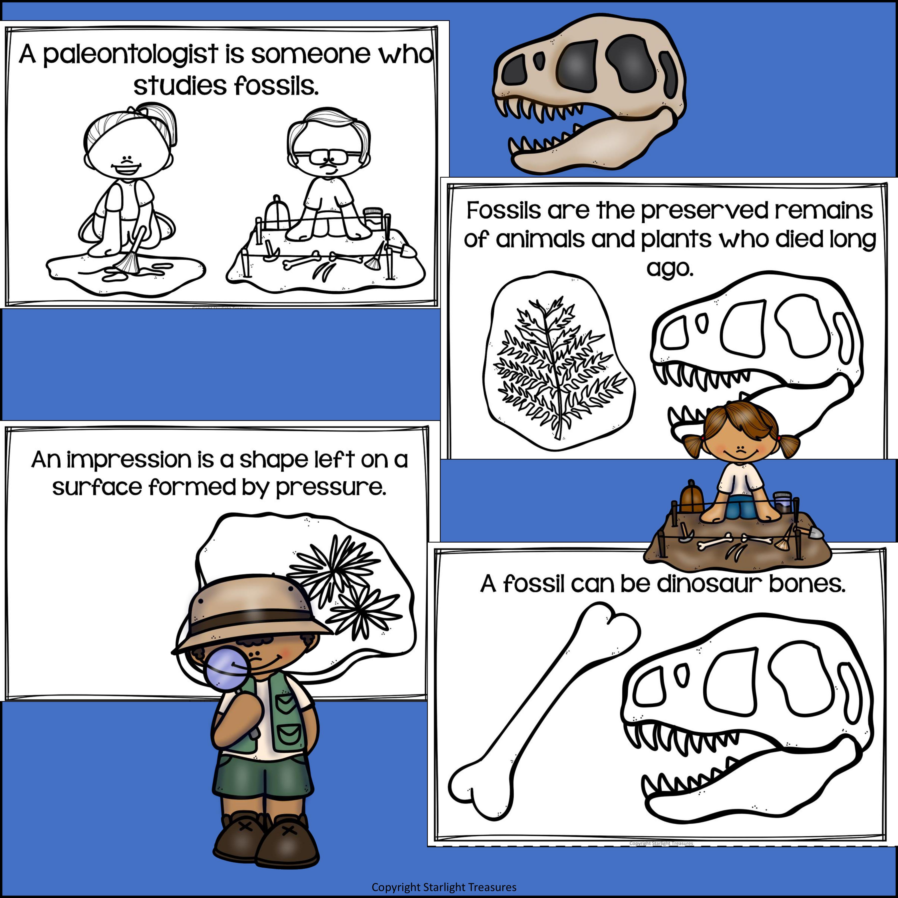 Fossils Mini Book for Early Readers - Classful