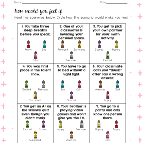 Back to School Emotions Games, Worksheets, Activities - Classful