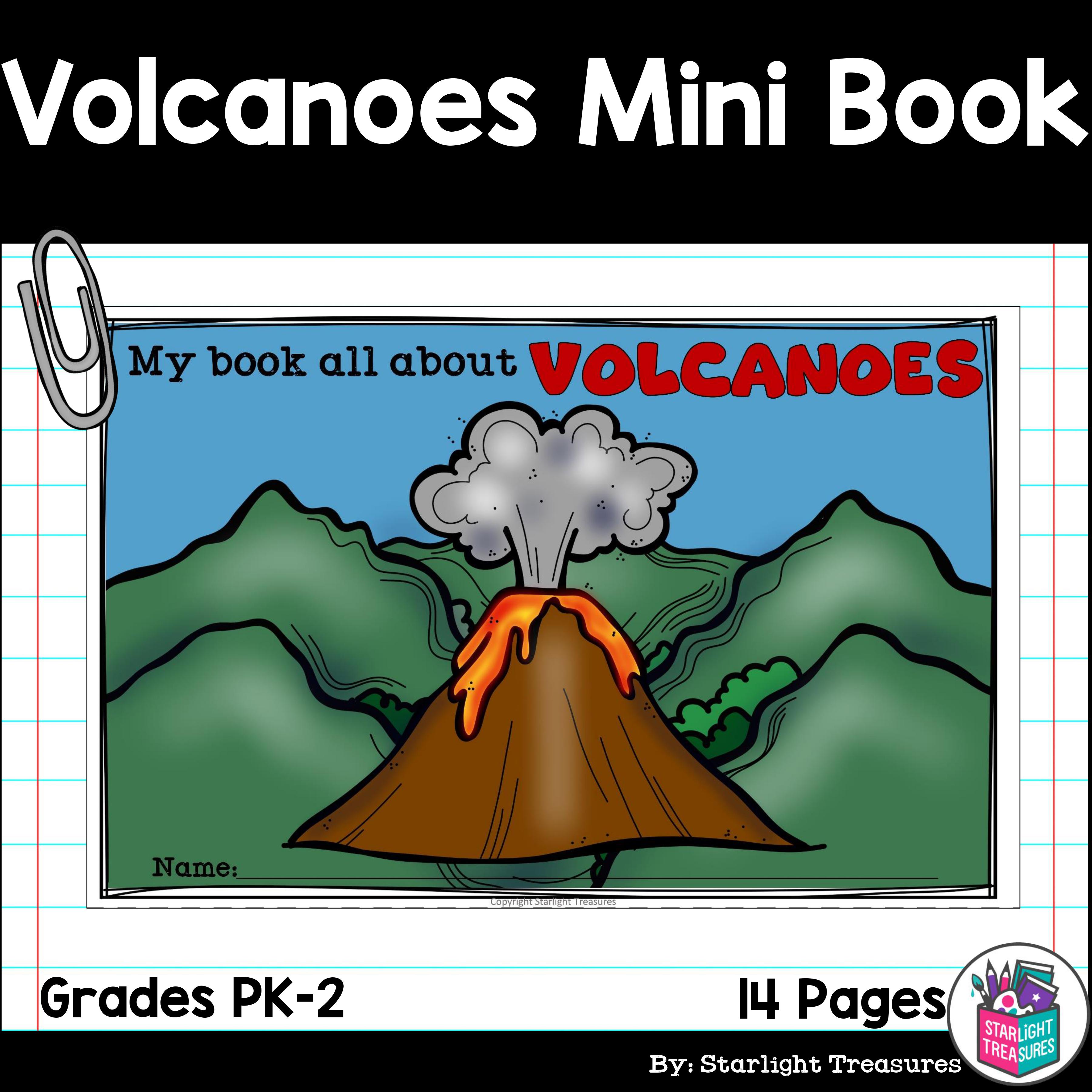 Volcanoes Mini Book for Early Readers - Classful