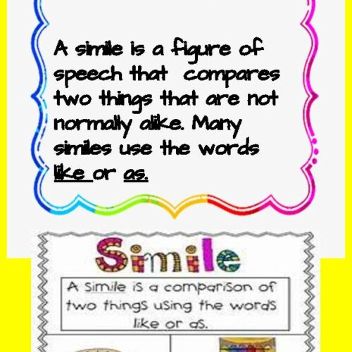 TEACHING FIGURATIVE LANGUAGE- UNIT PLAN FOR PRIMARY GRADES - Classful