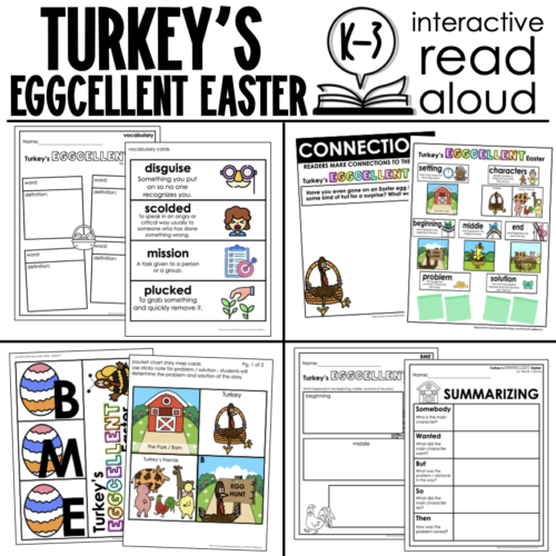 Turkey's Eggcellent Easter Interactive Read Aloud | Sequencing RETELL ...