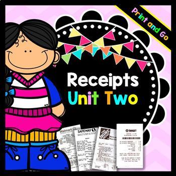 Life Skills - Receipts - Special Education - Math - Shopping - Money ...