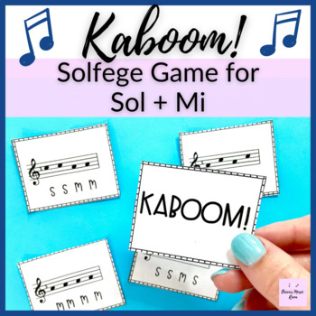 Sol Mi Kaboom! // Printable solfege game for Elementary Music Solfa ...