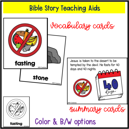 Jesus Tempted in Desert Bible Activities l Stories of Jesus Bible ...