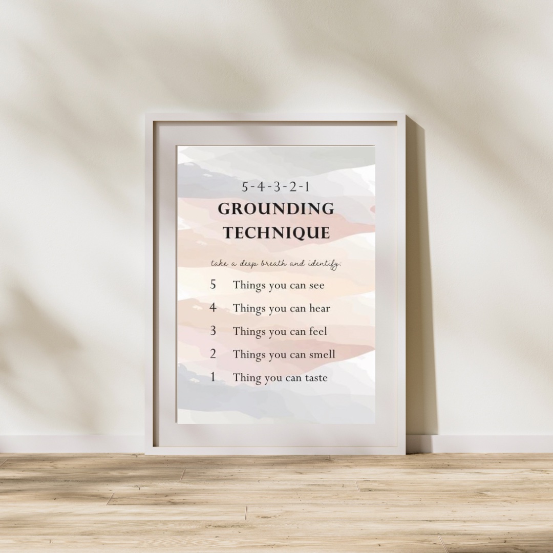 Grounding Technique for High School Students with Anxiety HANDOUT or ...