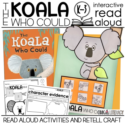 The Koala Who Could Read Aloud Activities | RETELL + Sequencing Craft ...