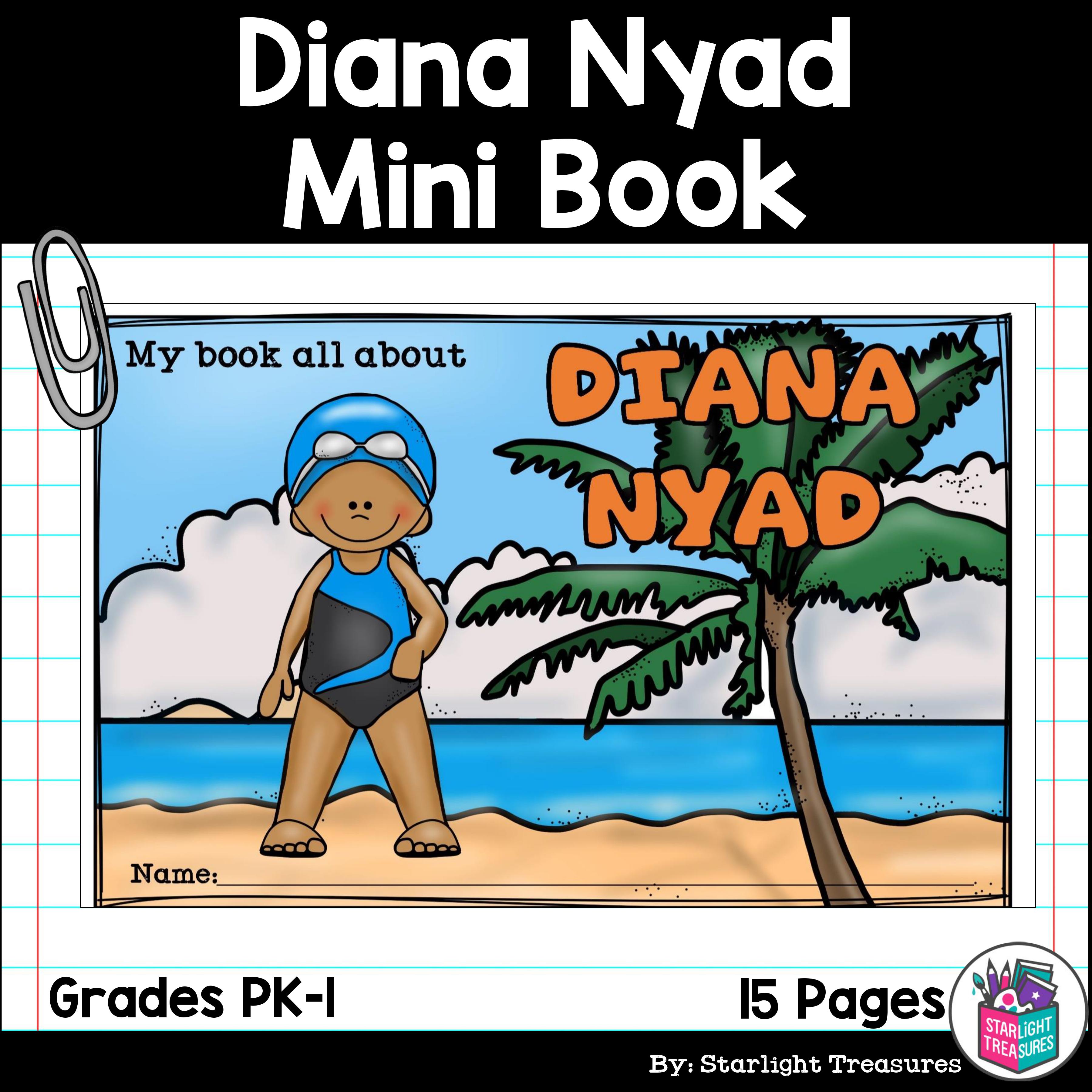 Diana Nyad Mini Book for Early Readers- Women's History Month - Classful
