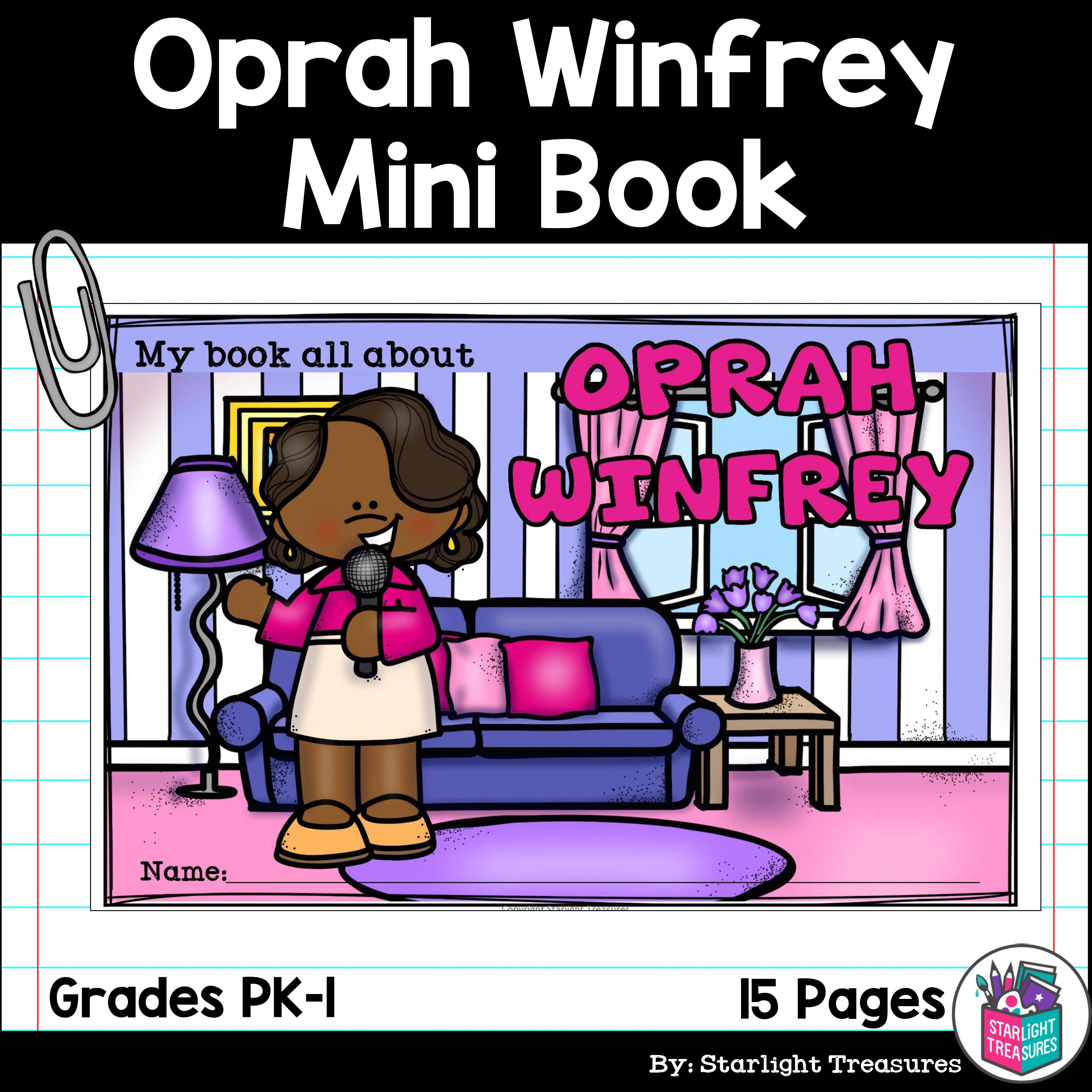 Oprah Winfrey Mini Book for Early Readers- Women's History Month - Classful