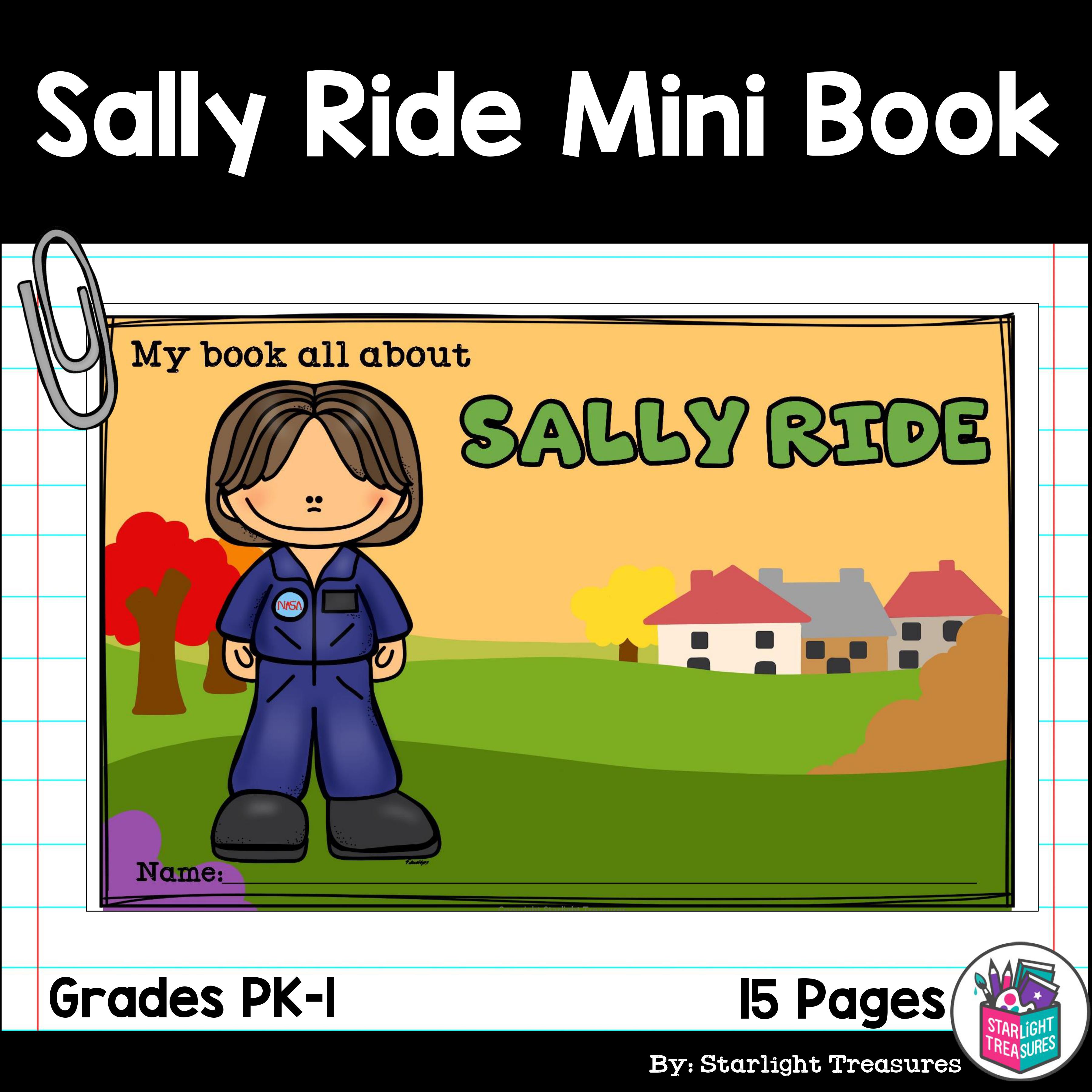 Sally Ride Mini Book for Early Readers- Women's History Month - Classful