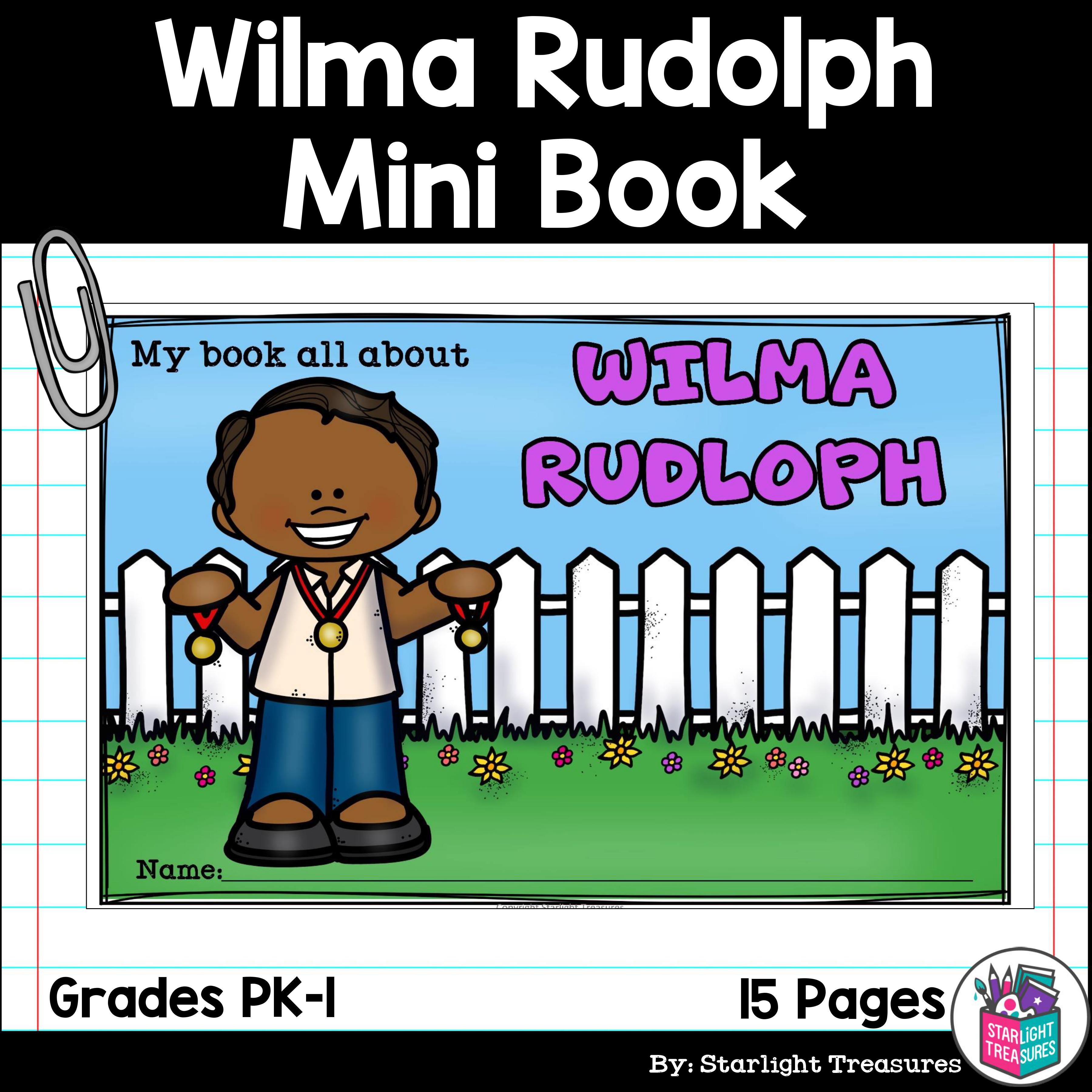 Wilma Rudolph Mini Book for Early Readers- Women's History Month - Classful