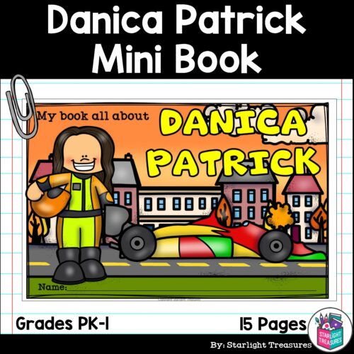 Danica Patrick Mini Book for Early Readers- Women's History Month ...